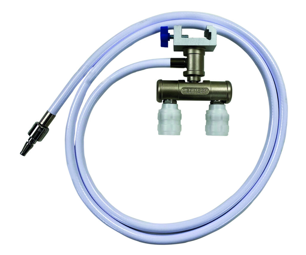 BS Probe, Twin Schrader Bar Adaptor, with Hose Assembly, Rail Mounted
