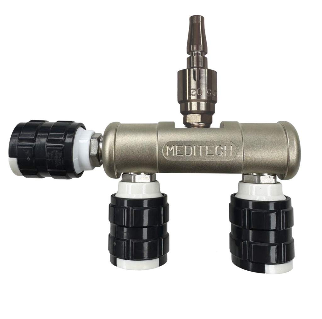 Three Way Adaptor - BS Schrader - BS Probe - Meditech